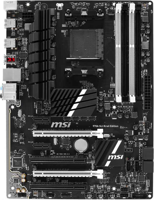 MSI 970A SLI Krait Edition - Motherboard Specifications On MotherboardDB